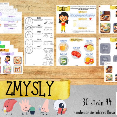 Zábavné spoznávanie zmyslov, Zmysly - Slovenský Jazyk | UčiteliaUčiteľom.sk